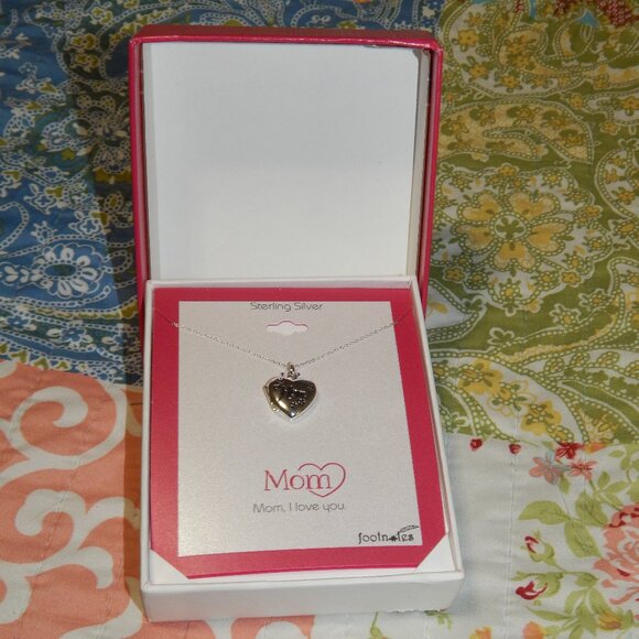 Footnotes | Jewelry | New Footnotes Sterling Silver 925 Mom Heart ...